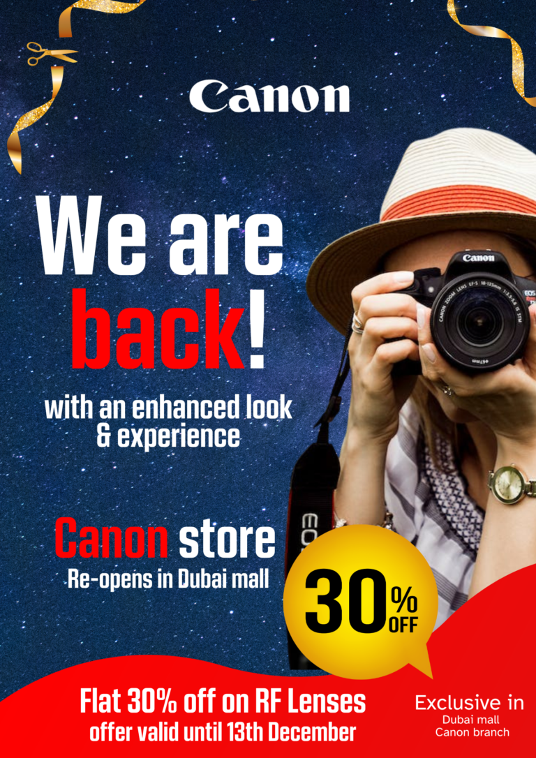 Canon Store Re-Opens in Dubai Mall - National Store L.L.C